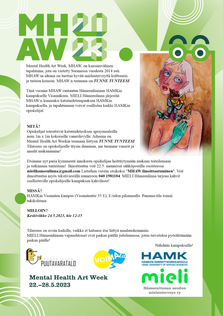 MHAW 2023 – tunne tunteesi katutaideteos 24.5.2023